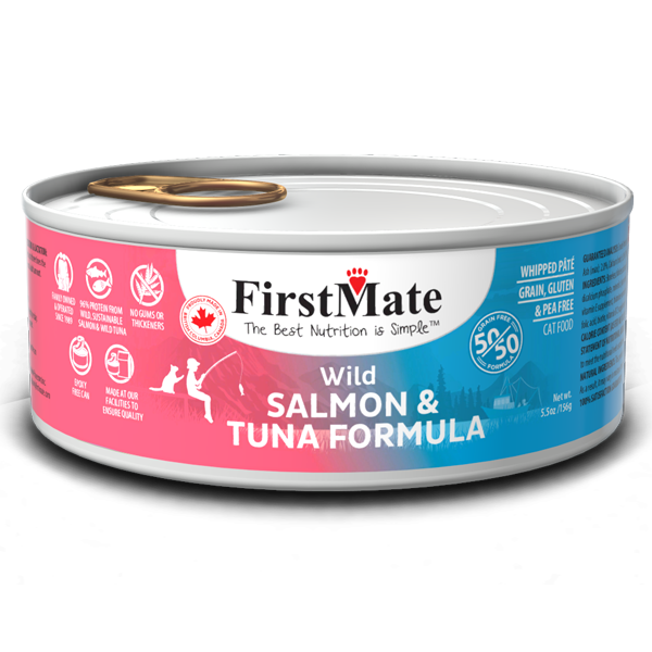 FirstMate 156g Wild Salmon & Wild Tuna 50/50 Canned Cat Food – Critters ...