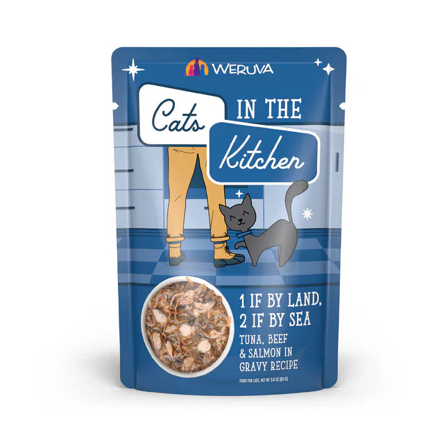 Weruva 85g Cats In The Kitchen 1 If By Land, 2 If By Sea Cat Food ...