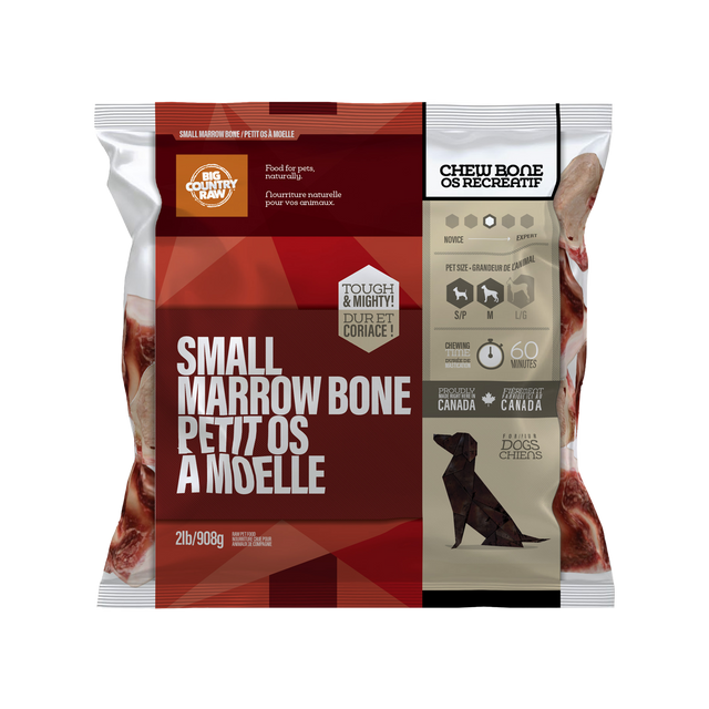 Big Country Raw Beef Marrow Bone Small - 2 lb – Critters Pet Health Store