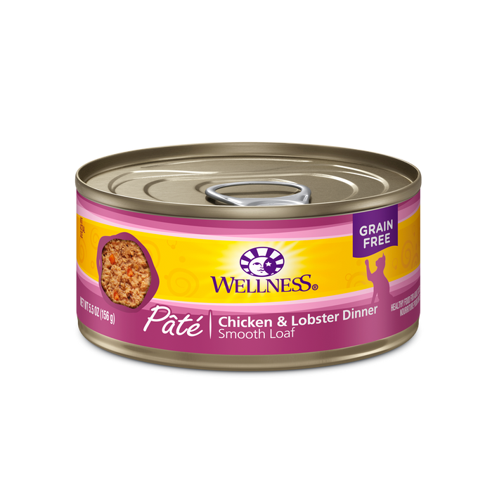 Wellness Chicken & Lobster Canned Cat Food Case 24 x 155g – Critters ...