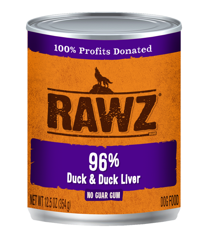 Rawz 354g Duck & Duck Liver Canned Dog Food – Critters Pet Health Store
