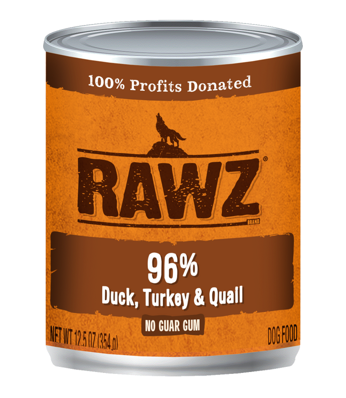 Rawz 354g Duck, Turkey & Quail Canned Dog Food – Critters Pet Health Store