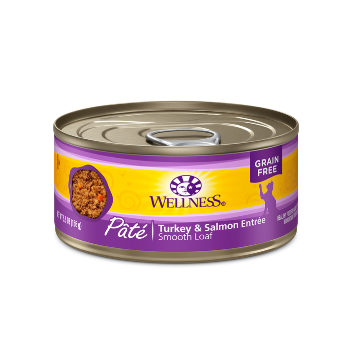 Wellness 155g Turkey & Salmon Canned Cat Food – Critters Pet Health Store