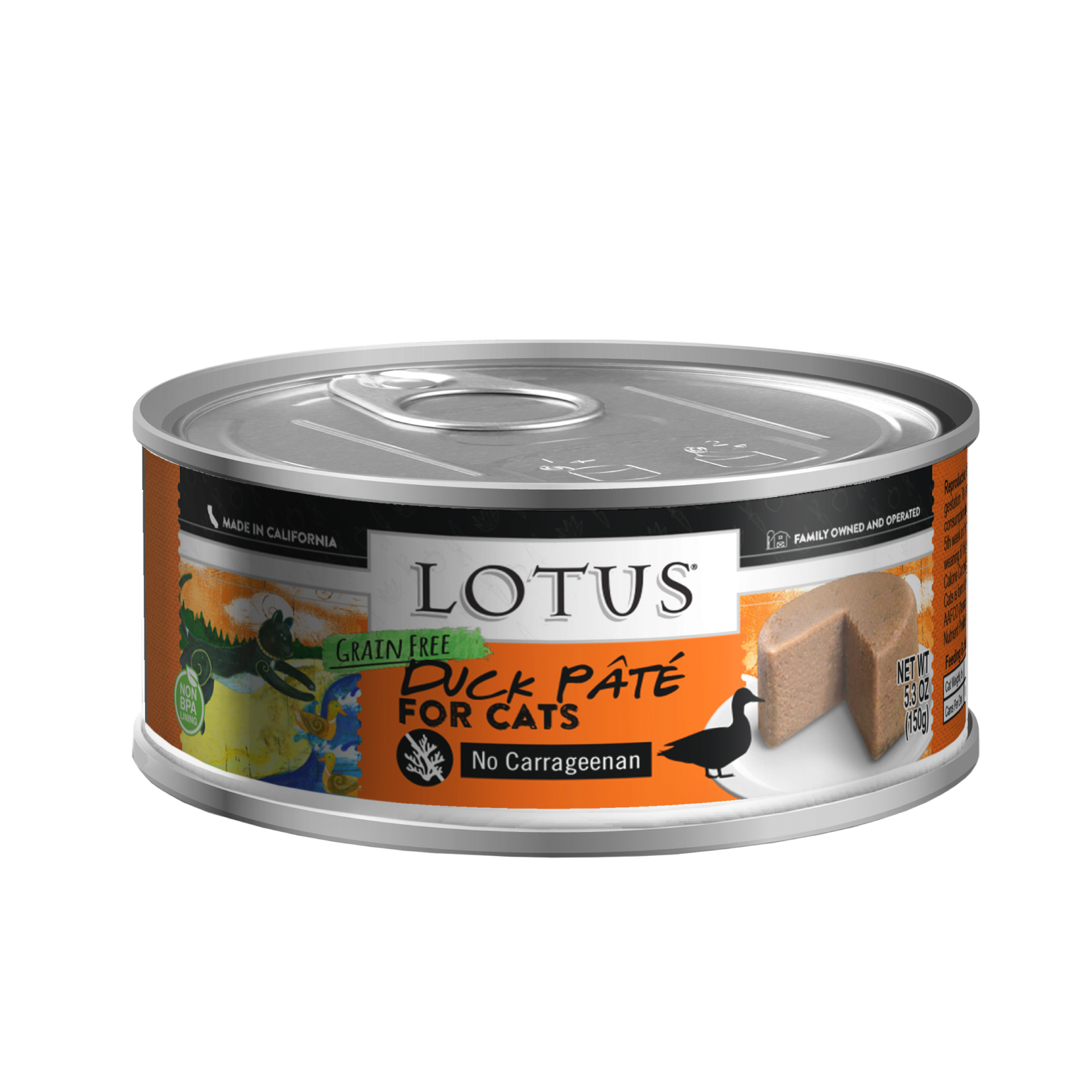 Lotus 150g Grain-Free Duck Pate 150g Canned Cat Food – Critters Pet ...