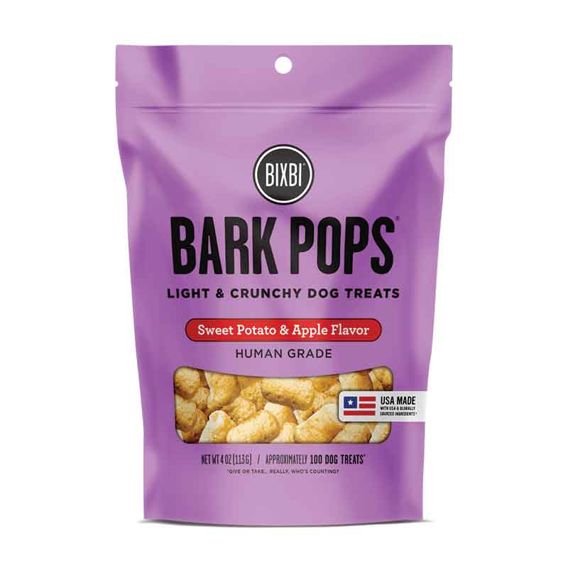 BIXBI Bark Pops Light & Crunchy Sweet Potato & Apple 113g Dog Treats ...